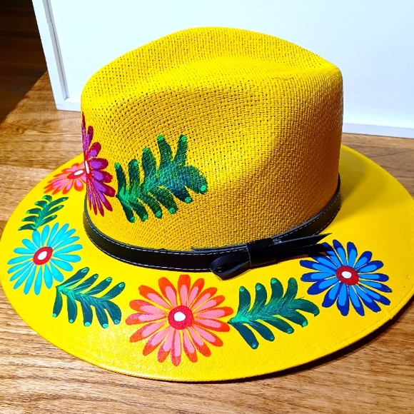 Hand Painted Hat | Accessories | Artisanal Hand Painted Hat | Poshmark